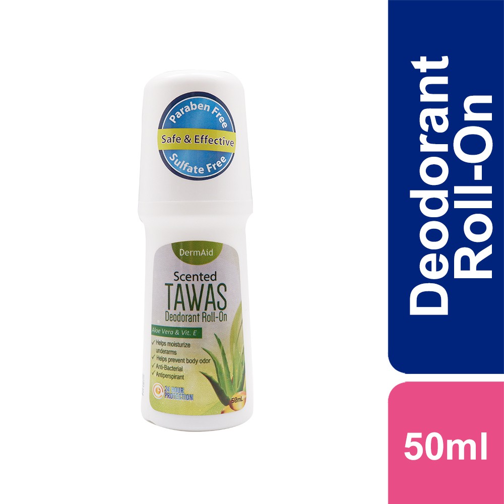 DERMAID Deo Roll On Scented Tawas with Aloe Vera and Vitamin E 50ml ...