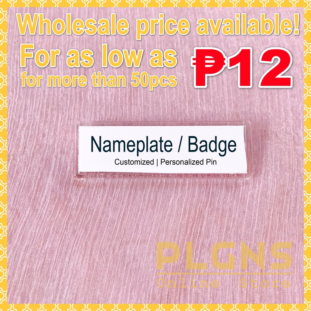 Pin Badge | Personalized/Customized | Name Plate Badge | Name Pins ...