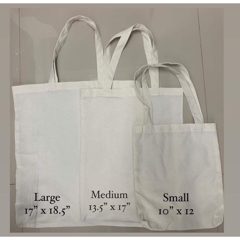 Katsa Plain Tote Bag with base No zipper | Shopee Philippines