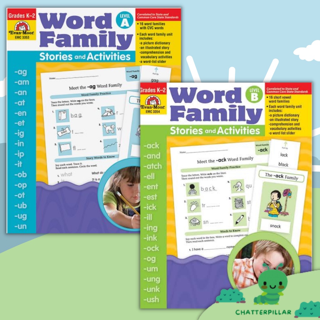 Word Family with CVC words (Stories and Activities) | Shopee Philippines