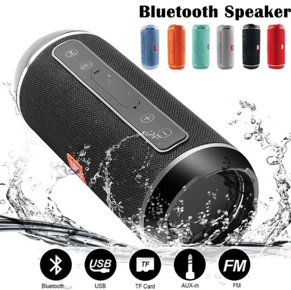 T&G TG-116 Splashproof Stereo Wireless Portable Bluetooth Speaker (Red ...