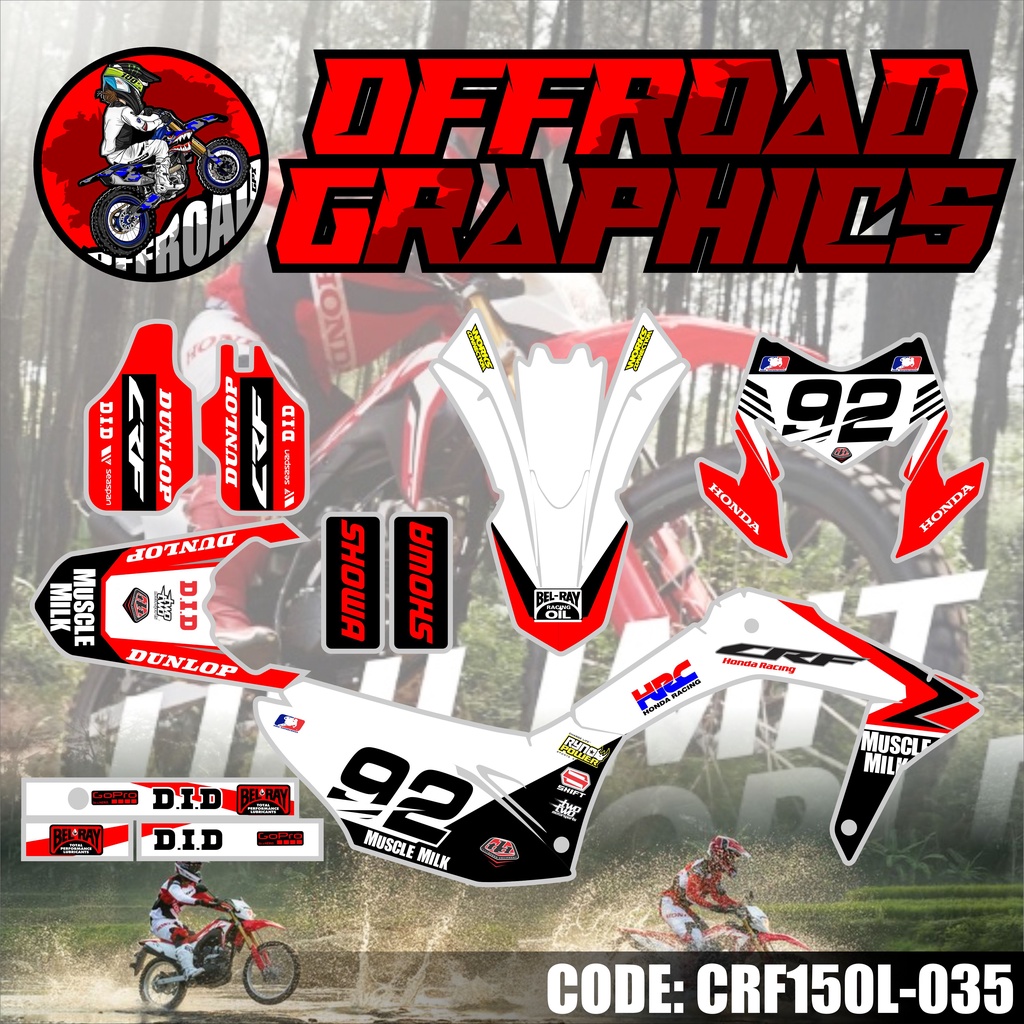 Honda CRF 150L Decals CRF150L-035 | Shopee Philippines