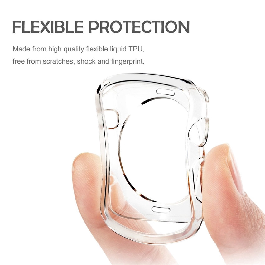 Clear Casing for Smart Watch Series 7 6 SE 5 4 3 2 1 Protective Soft ...