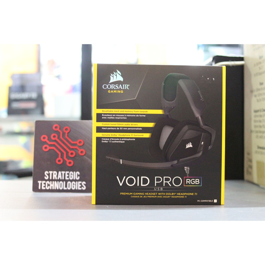 Corsair Void PRO RGB USB Premium Gaming 7.1 Headset | Shopee Philippines