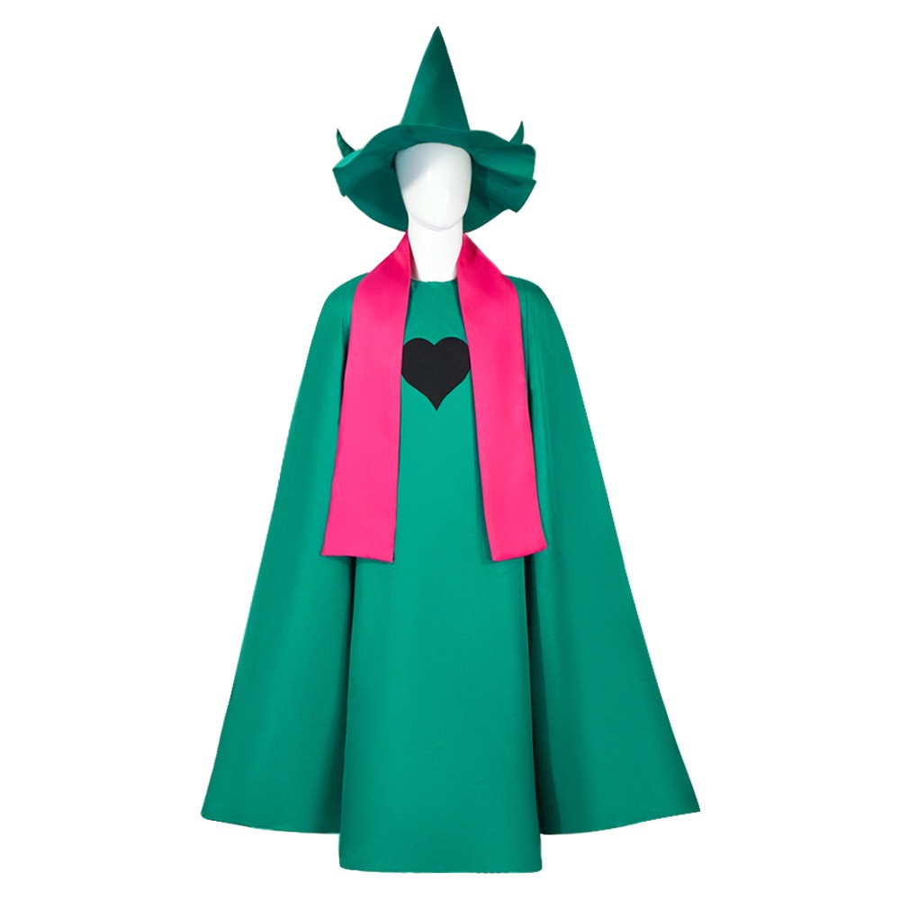 Anime Deltarune Cosplay Ralsei Cosplay Green Cloak Costume Halloween ...