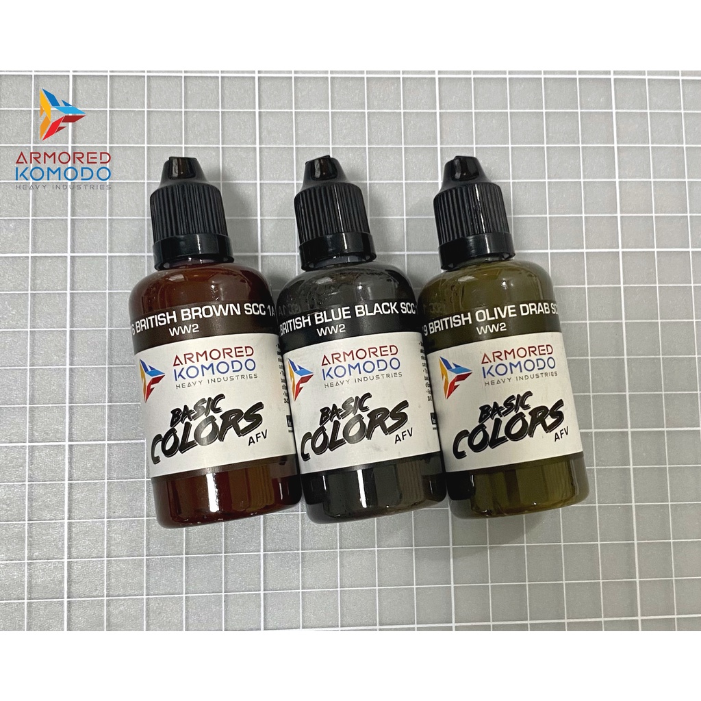 British Army Late WW2 Color Set of 3 Airbrush Hobby Paints | Shopee ...