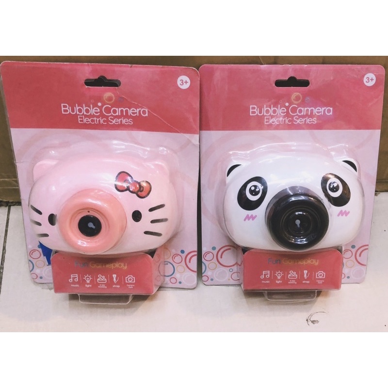 Bubbles Maker Machine Camera Little Panda and Cat Design Battery ...