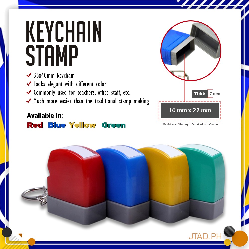 (Blanks) 35*40mm / 23mm Circle Printable Photosensitive Self-Inking Key ...