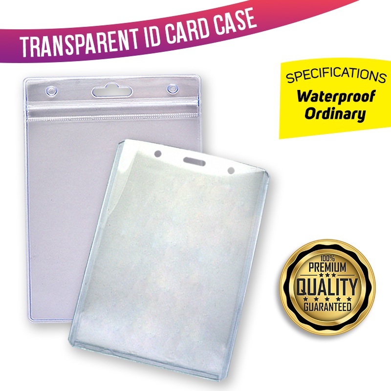 A6 ID Card Case Holder With Zip Lock Waterproof Vertical (5pcs per ...