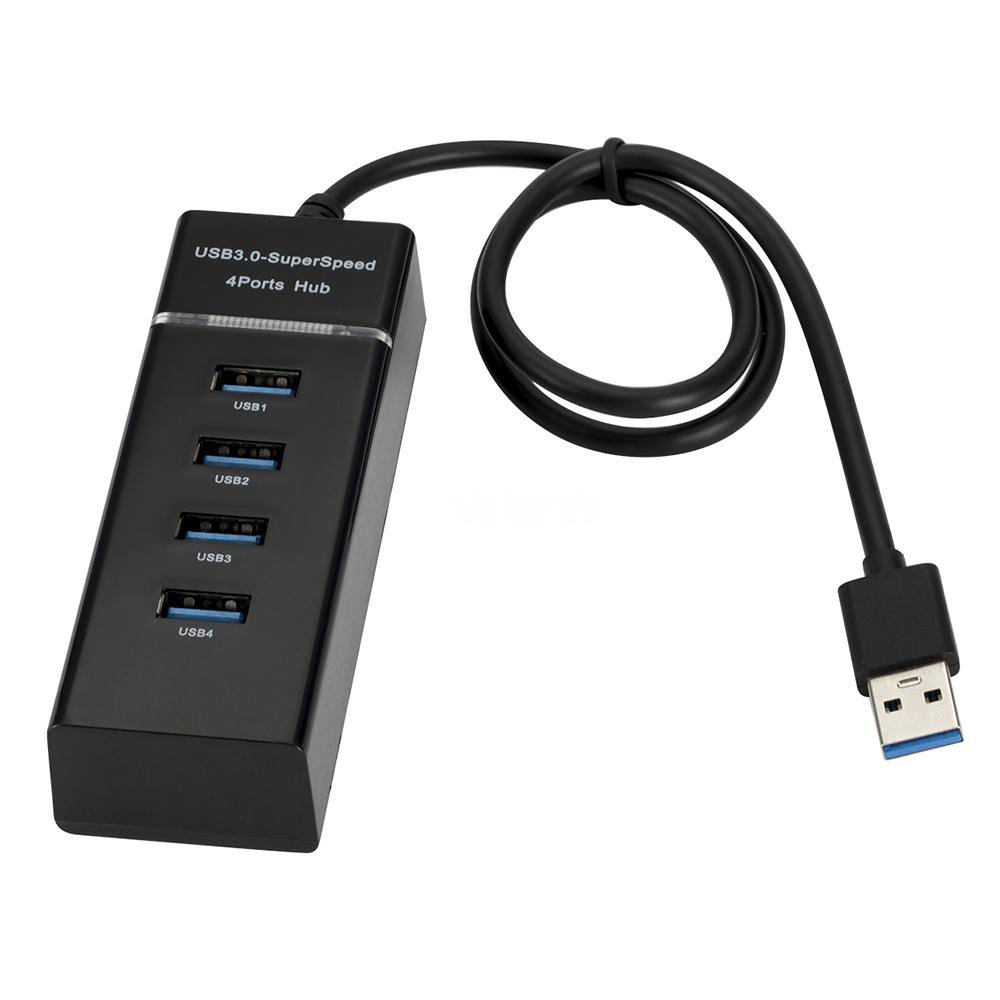 High Speed 4 Port USB 3.0 Multi HUB Splitter Expansion USB Hub for ...