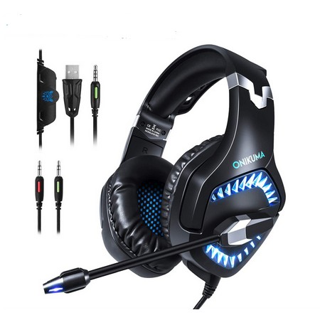 K1 Pro Stereo Gaming Headphones with Mic Color Red and Blue | Shopee ...