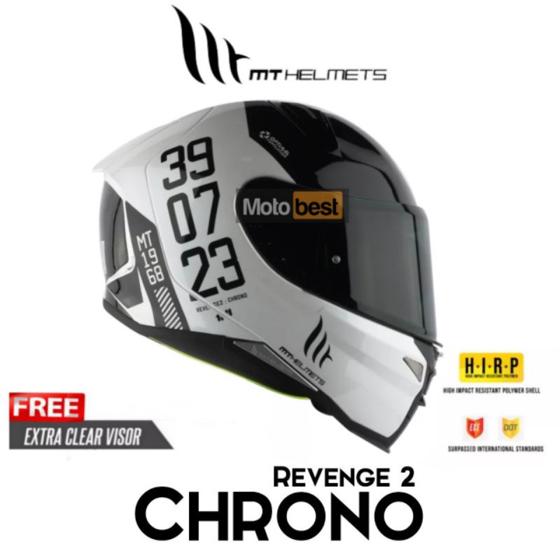MT Helmet Revenge 2 Chrono w/ Free Extra Clear Visor | Shopee Philippines