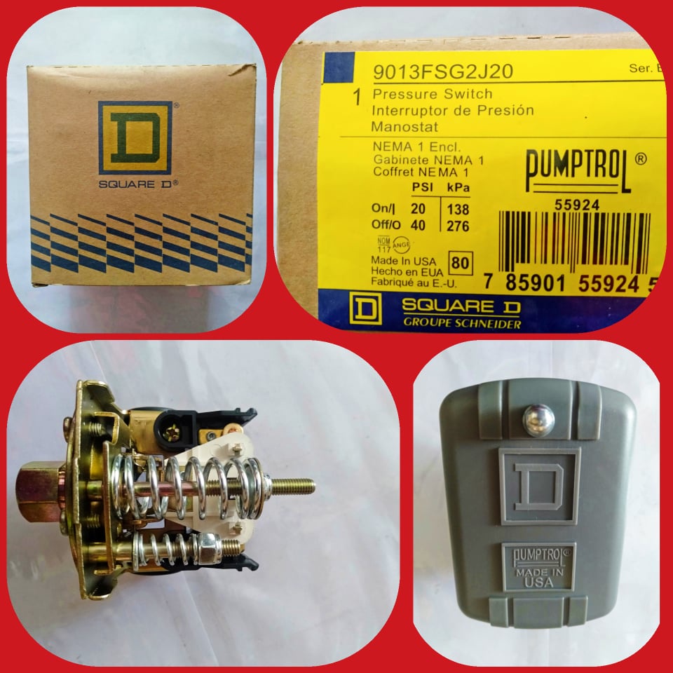 U S Pressure Switch 20/40 Automatic Pressure Switch for Jet Pumps. Us ...