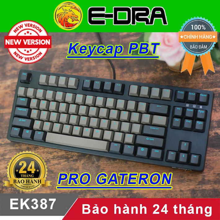 Edra EK384W EK387 Pro Gateron keycaps PBT Dye Sub Sky Dolch Philips ...