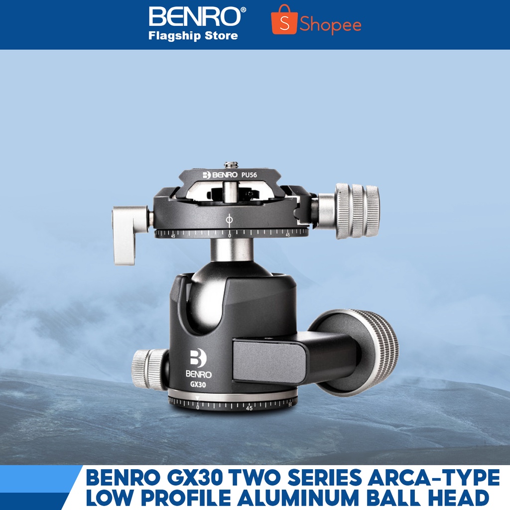 Benro GX30 Two Series Arca-Type Low Profile Aluminum Ball Head | Shopee ...