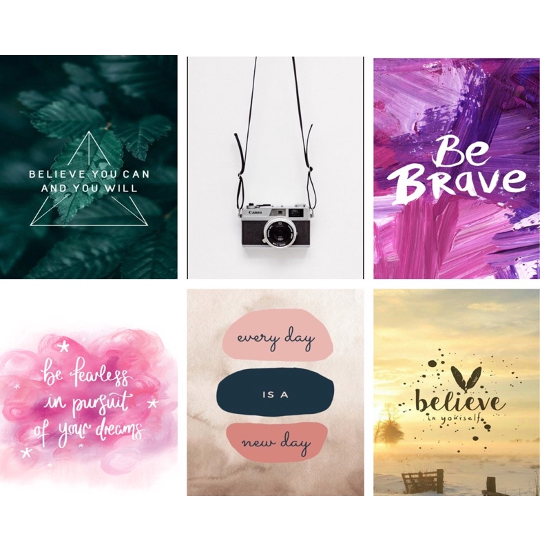 Minimalist Wall Decorations | Wall Charts | Motivational Wall ...