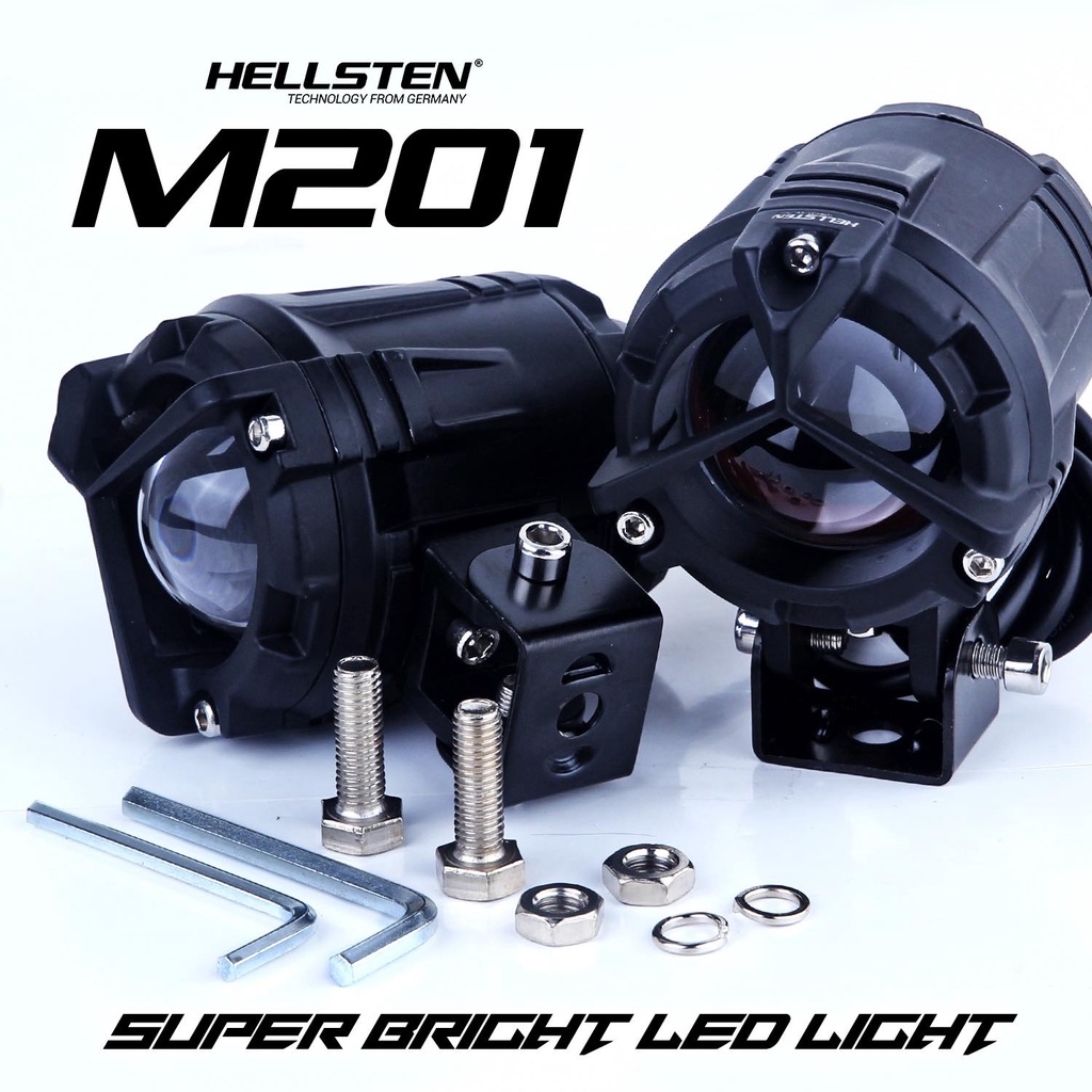 MOTORCYCLE EXTERNAL AUXILIARY LED LIGHTS (HELLSTEN M201 MODEL) | Shopee Philippines