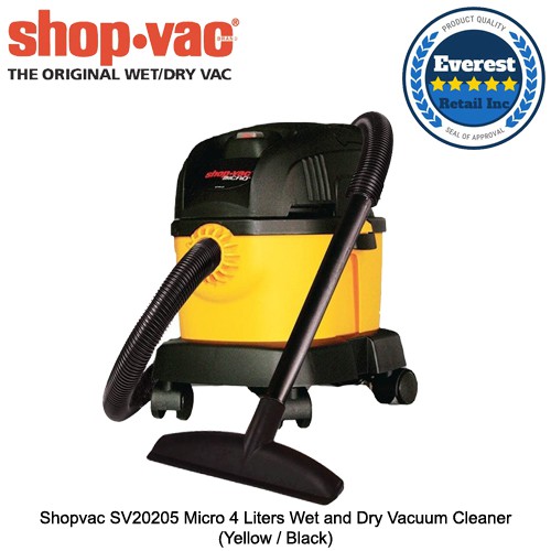 Shopvac SV20205 Micro 4 Liters Wet and Dry Vacuum Cleaner (Yellow ...