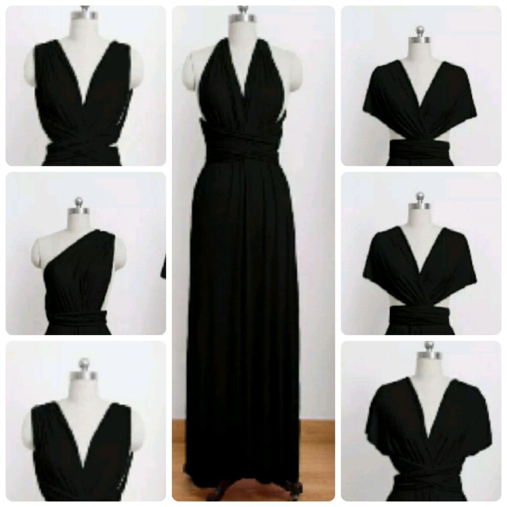 INFINITY Maxi DRESS BLACK-WITH TUBE floor length | Shopee Philippines