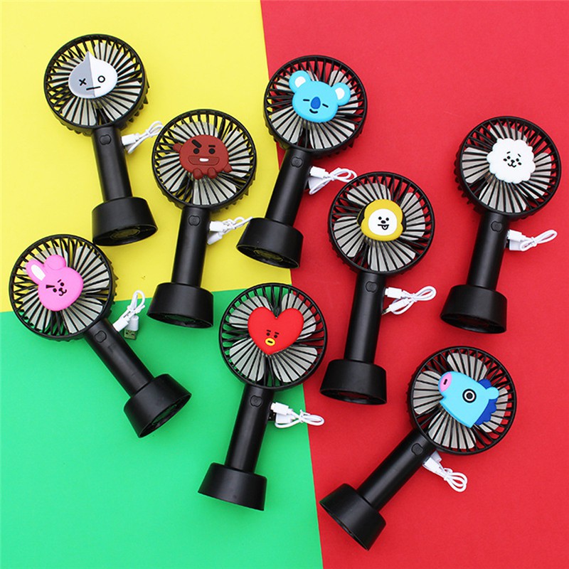 RJ - BT21 MININI Dual Blade Portable Handheld Personal Handy Fan by BTS ...