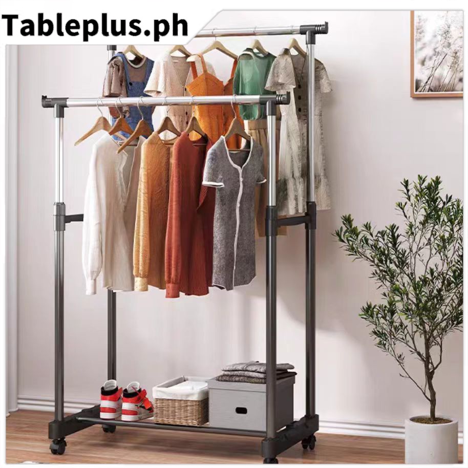 COD Simple and convenient double-pole clothes drying rack Sampayan ...
