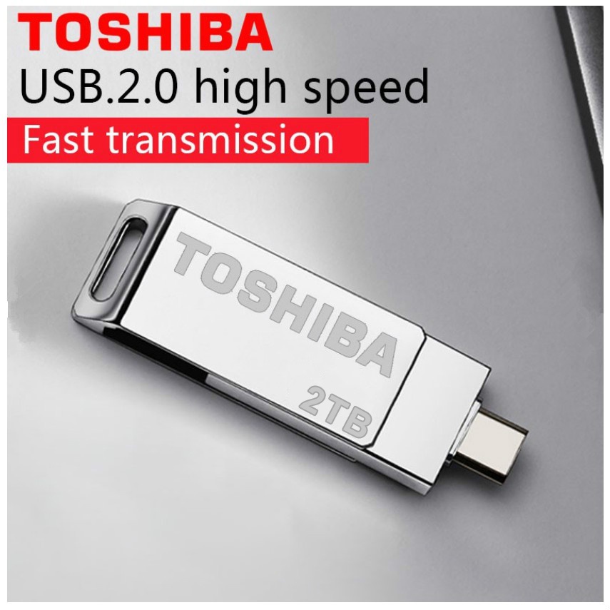 【COD】Toshiba 2 In 1 OTG Metal 2TB USB 2.0 Micro USB Dual USB Flash ...