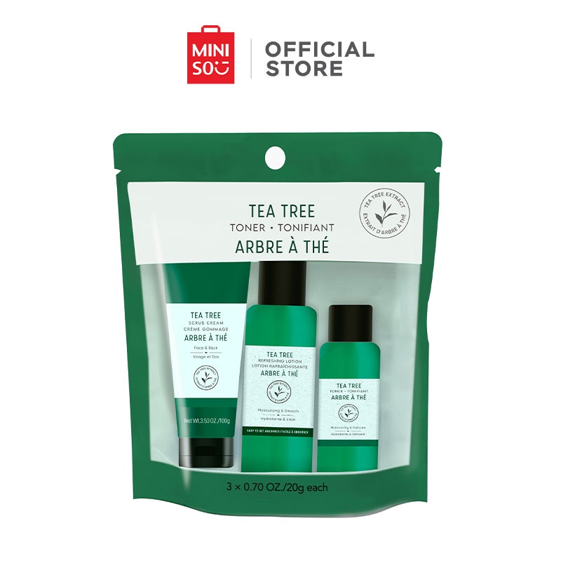 MINISO Tea Tree Portable Travel Set | Shopee Philippines