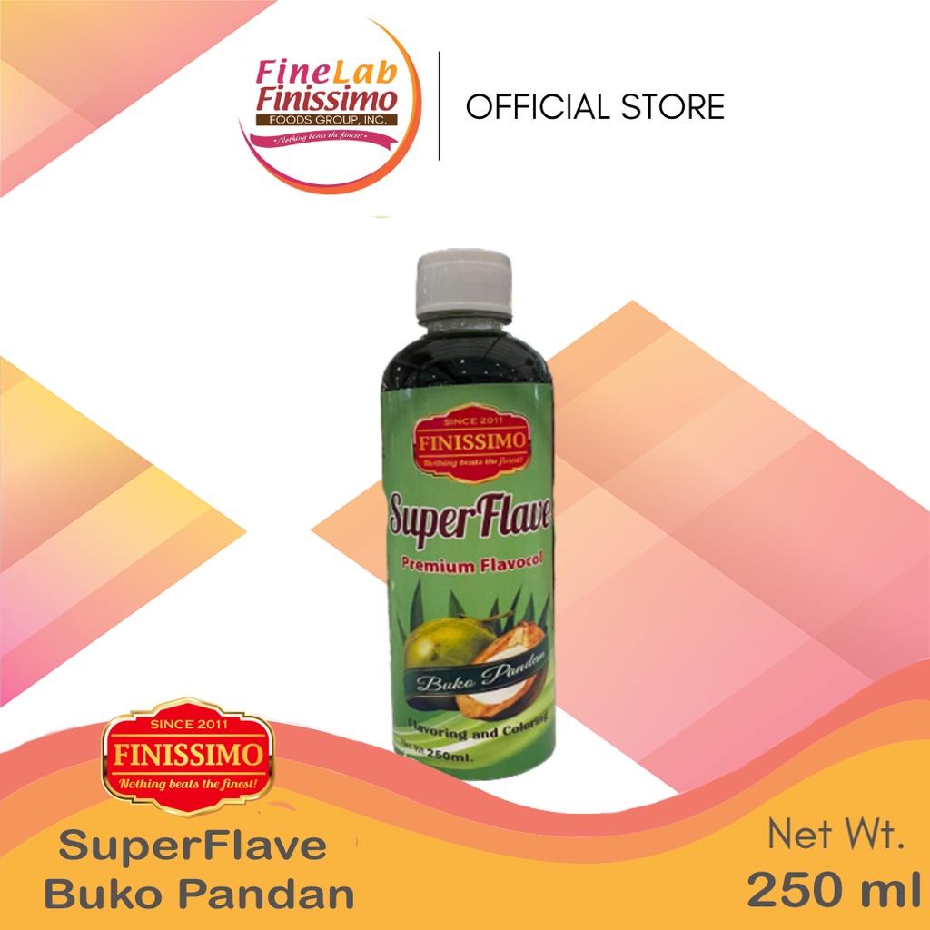 Finissimo SuperFlave Food Flavoring and Coloring Buko Pandan 250ml ...