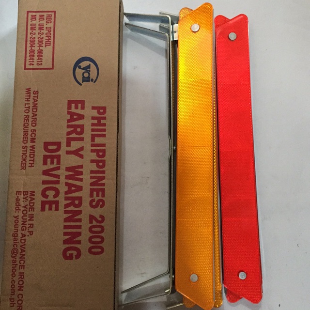 EARLY WARNING DEVICE STANDARD 5CM WIDTH WITH LTO REQ STICKER | Shopee ...