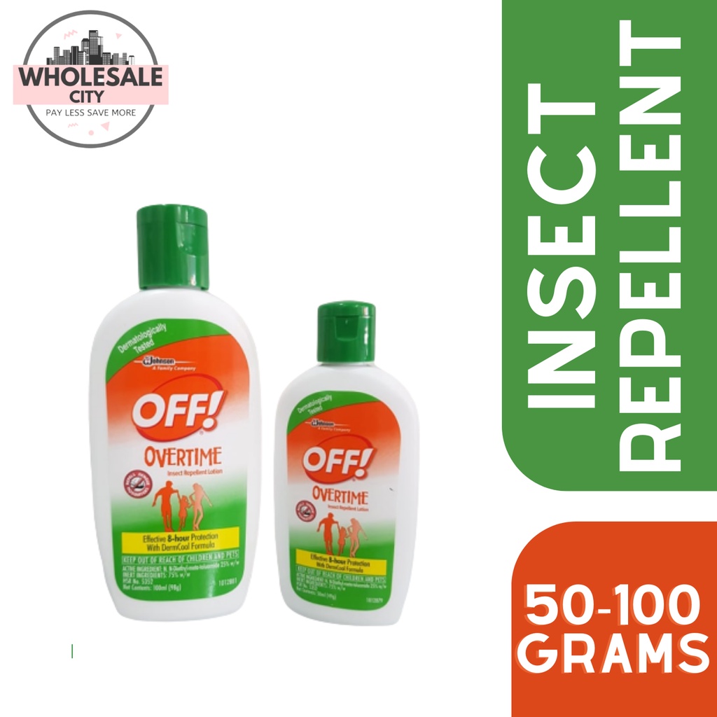 OFF! Overtime Insect Repellent Lotion 100ML 50ML | Shopee Philippines