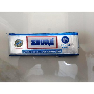 100 pcs ICE CANDY Plastic Bag PE 1.25" or 1.5" x 10"(Disposable Plastic ...