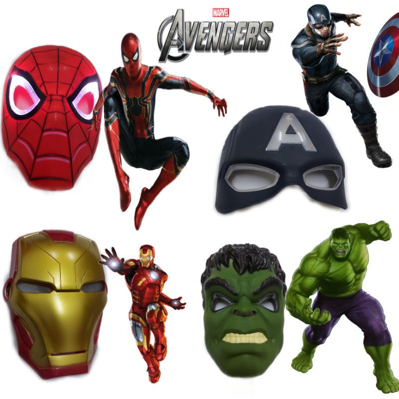Avengers Mask for kids(Hulk, Spiderman,Ironman,Captain America ...