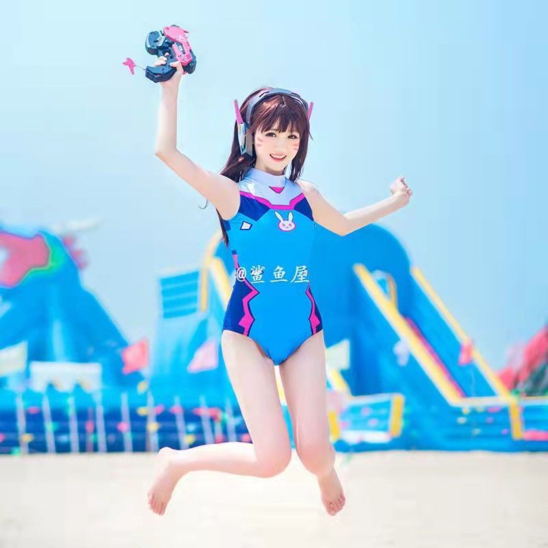 Watching Pioneer DVA Swimsuit Female Girl Lolita Photo Student Stretch Fabric Can Be In The ...
