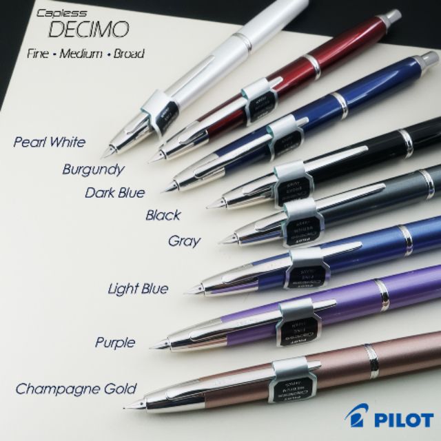 Pilot Capless Decimo Fountain Pen | Shopee Philippines