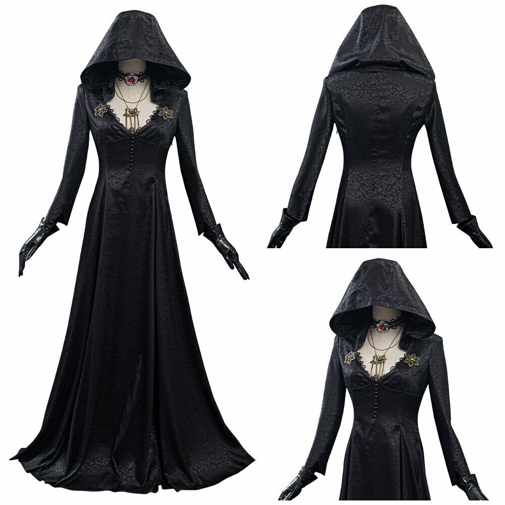 Resident Evil Village Vampire Lady Dress Outfit Lady Dimitrescus