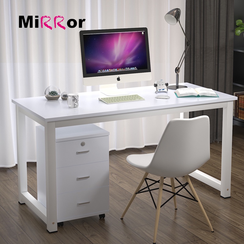 White[140*74*60cm] Home Computer Desk Multifunctional Desk Computer ...