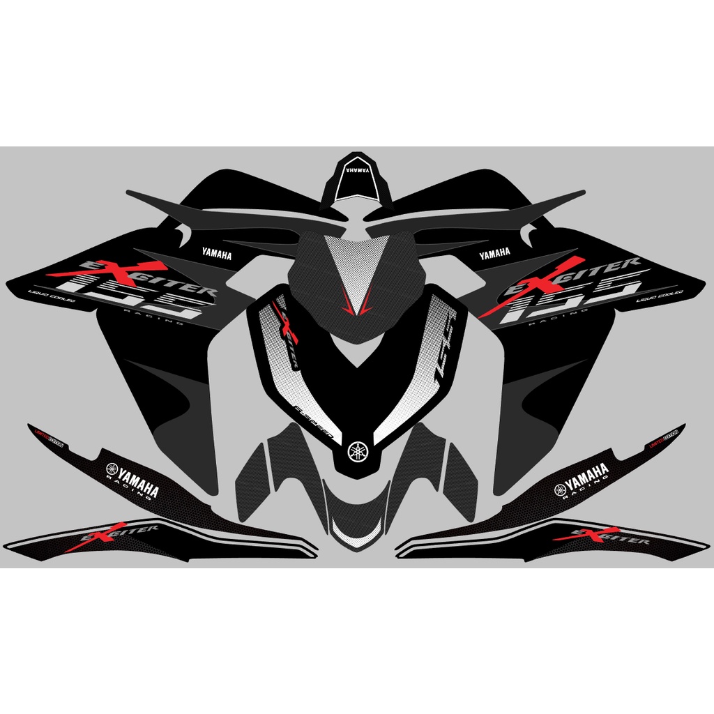 Sniper 155 Fulldecals laminated GLOSSY BLACK | Shopee Philippines