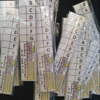 Tabbings sticker alphabet and numbers | Shopee Philippines