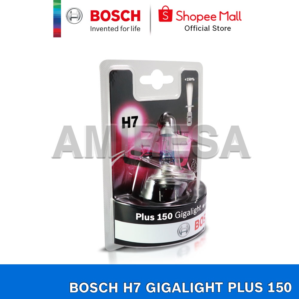 BOSCH GIGALIGHT PLUS 150 H7 12V 55W SET | Shopee Philippines