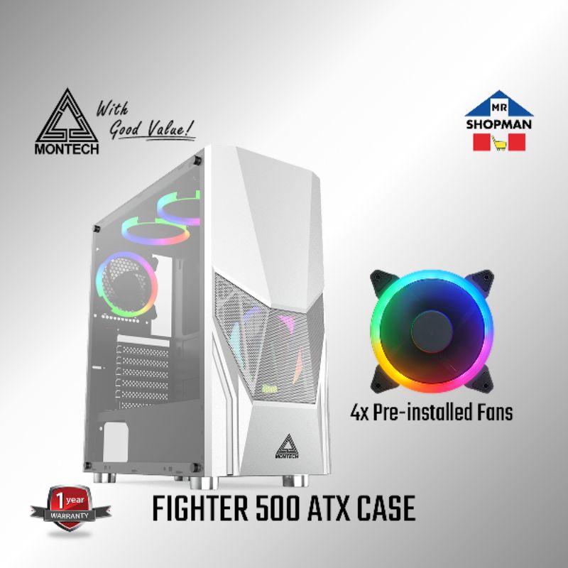 Montech Fighter 500 ATX Desktop Computer PC Case | Shopee Philippines