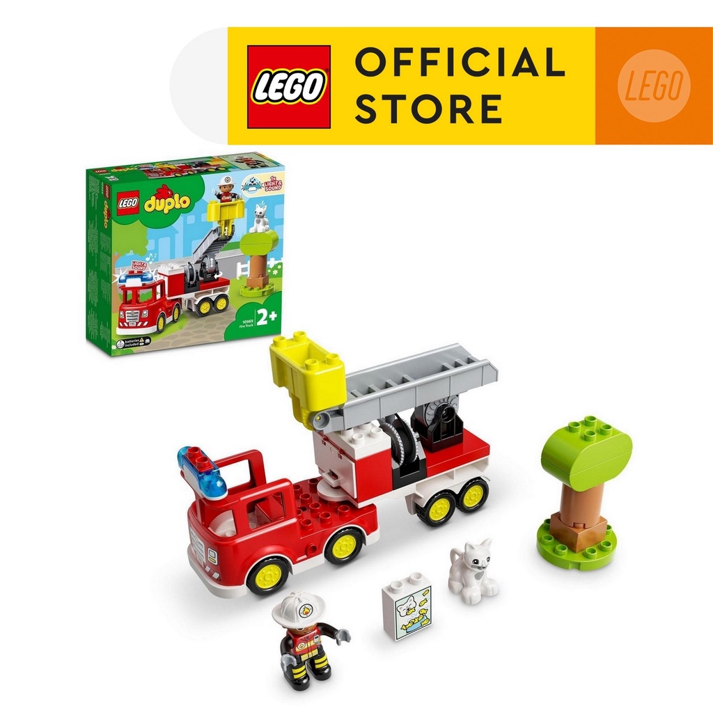LEGO® DUPLO® 10969 Rescue Fire Truck Building Toy (21 Pieces) | Shopee ...