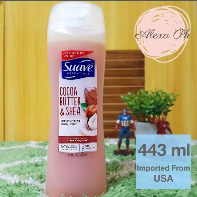 Suave Essentials Cocoa Butter & Shea Moisturizing Body Wash 443 mL ...