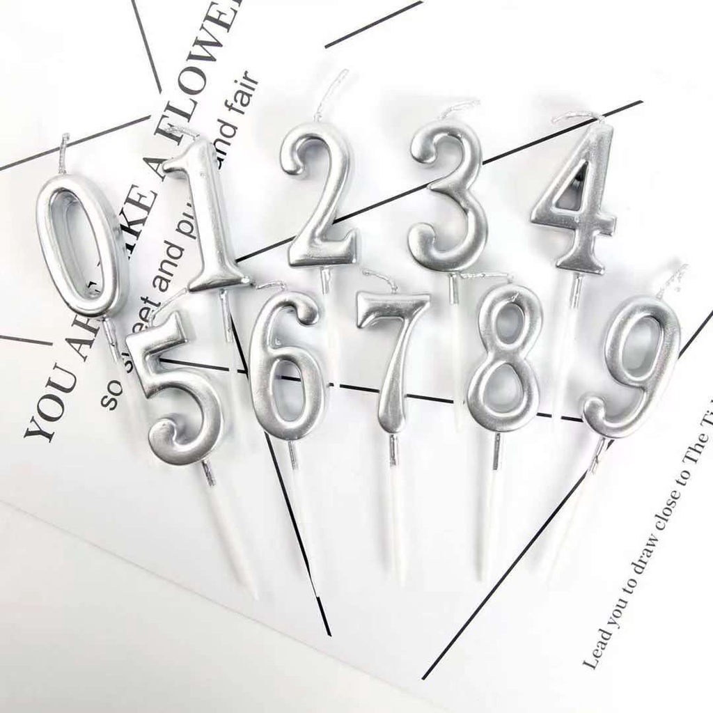 1pc Number Candle Birthday Cake Topper Birthday Cake Decoration (M.N.C ...