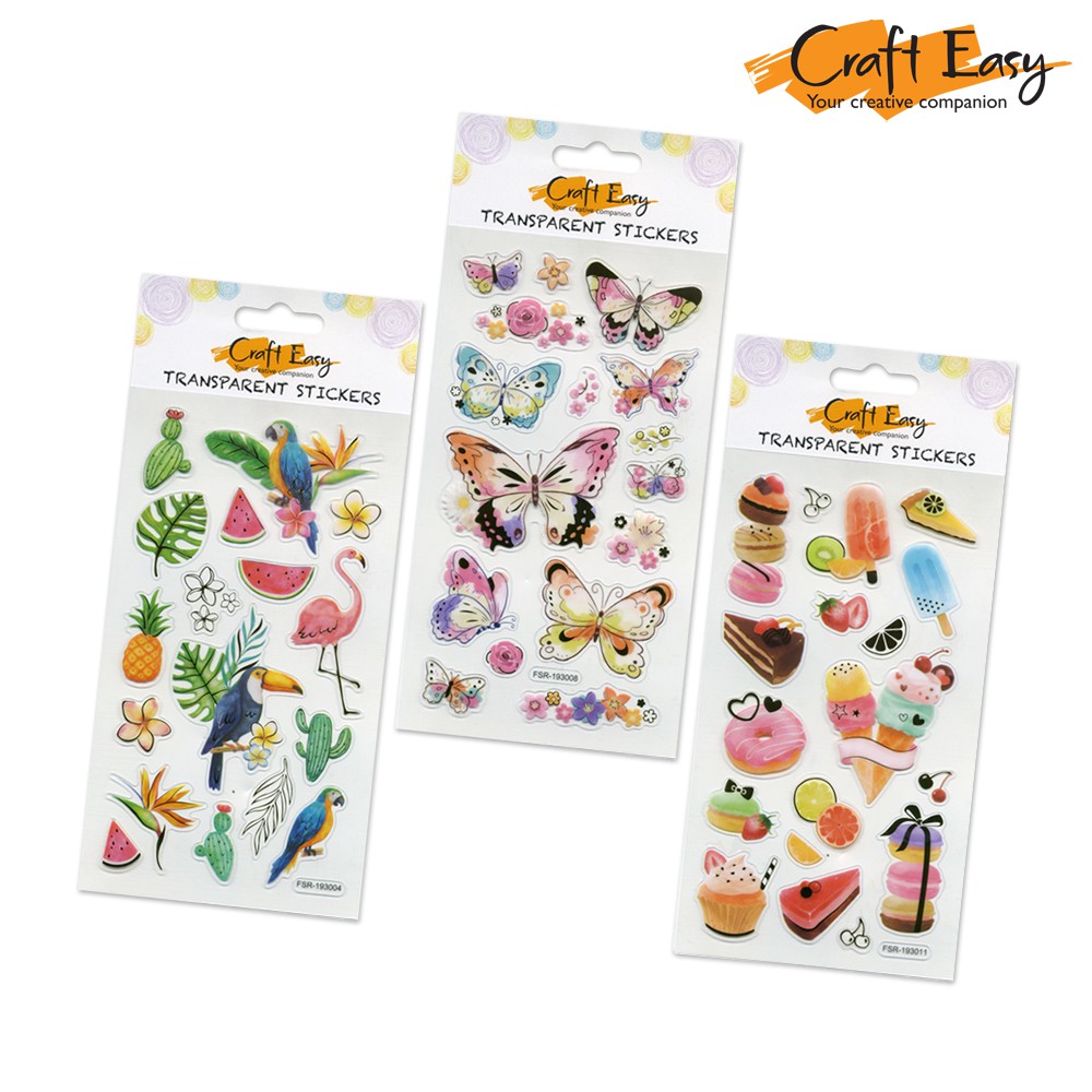 Craft Easy Transparent Stickers Set B | Shopee Philippines