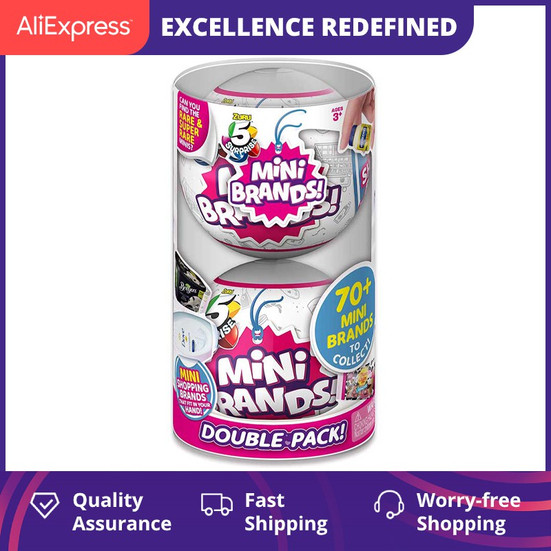 5 Surprise Mini Brands Mystery Capsule Real Miniature Brands ...