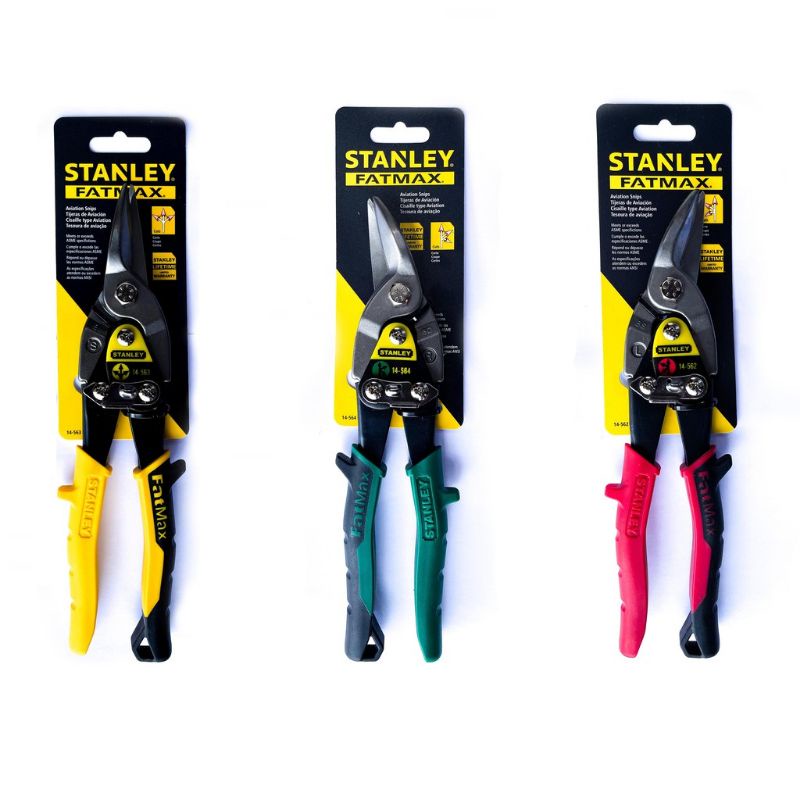 Stanley Fatmax Aviation Snips ( Gunting Yero ) Red Left 14-562, 14-563 ...