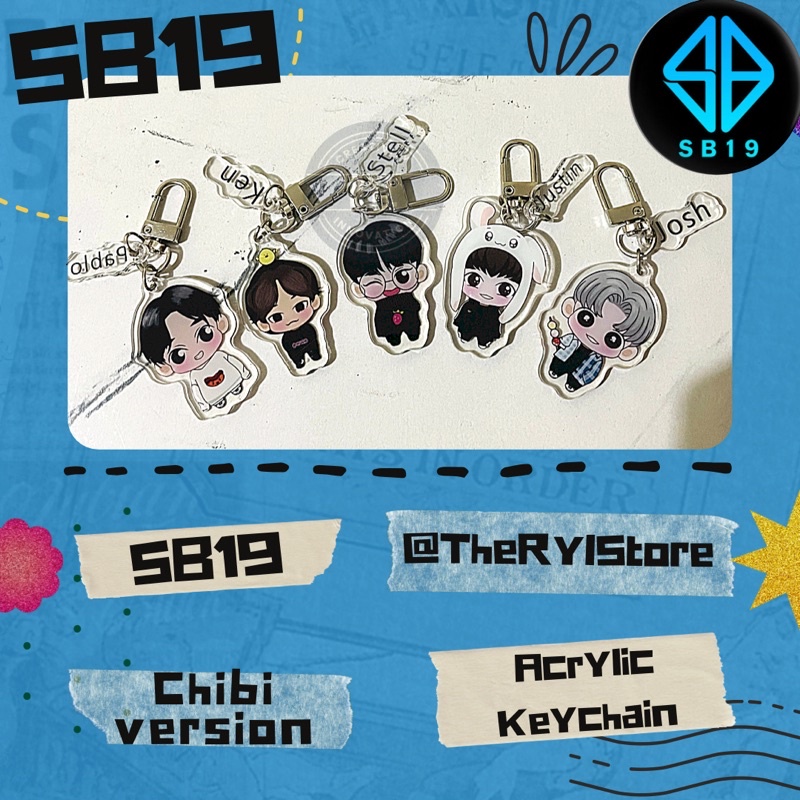 SB19 Chibi version Acrylic Keychains | Shopee Philippines
