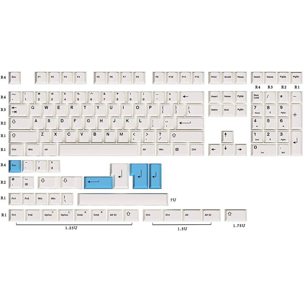 HK Gaming Dye Sublimation Keysets for Mechanical Keyboard ...