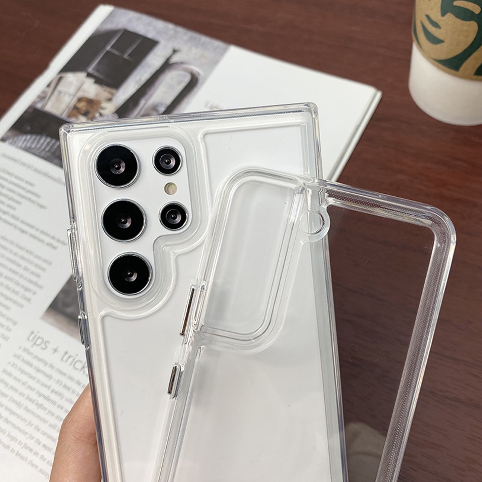 Luxury Transparent Shockproof Case For Samsung S22 S21 FE Plus Ultra ...