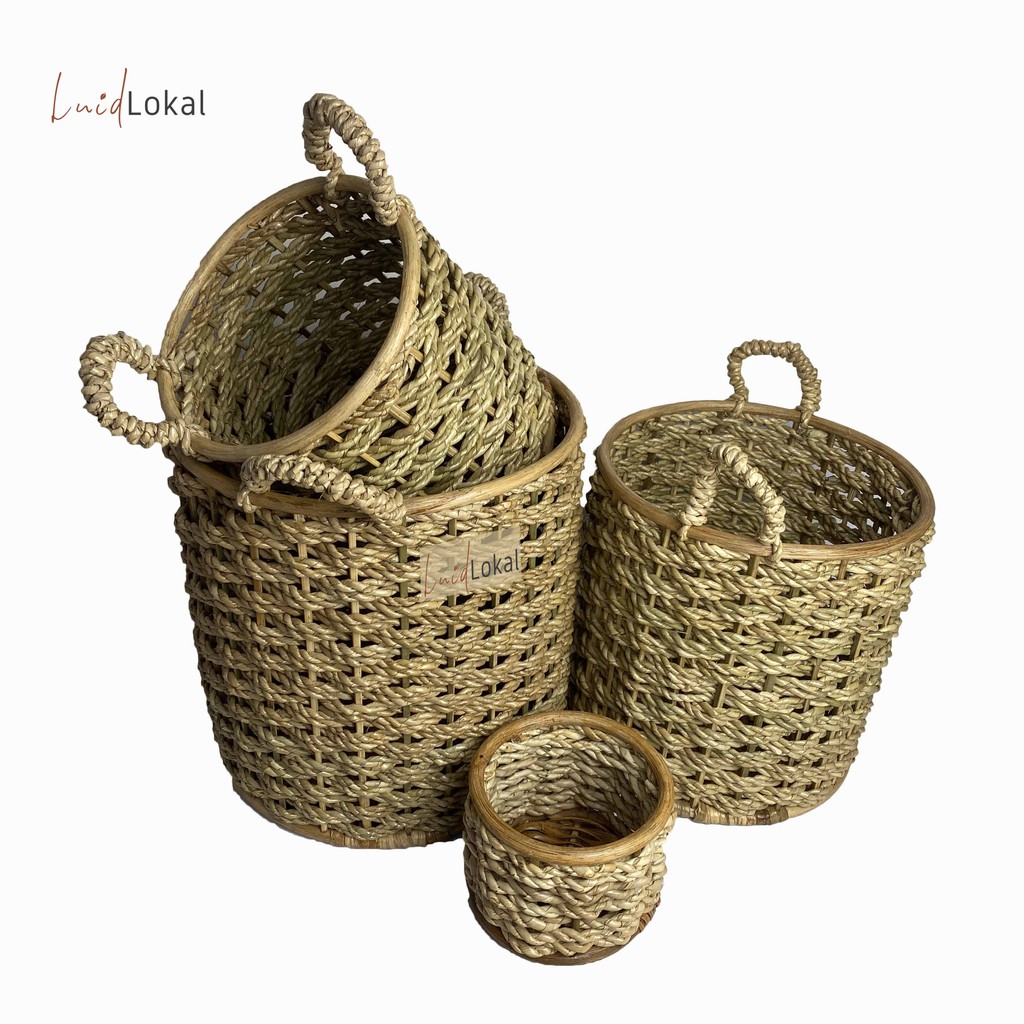 Luid Lokal Buri Basket with Handle (3 SIZES) | Shopee Philippines